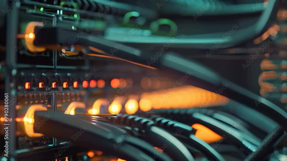 A chaotic arrangement of various wires that are connected to each other ...