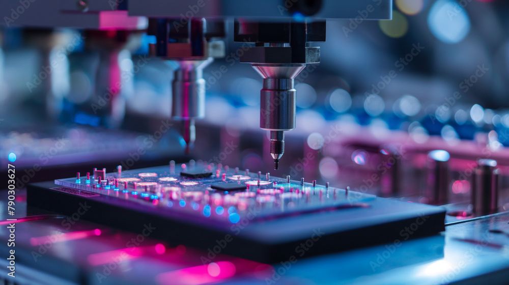 An automated clean room facility showcases the fabrication of computer ...