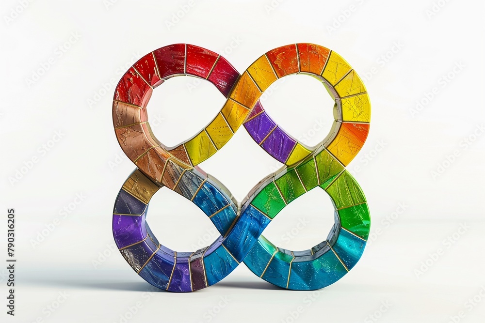 Interlocking male and female symbols transformed to include the LGBT ...