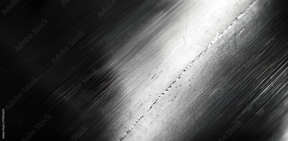 Stainless steel surface with visible scratches and irregularities ...