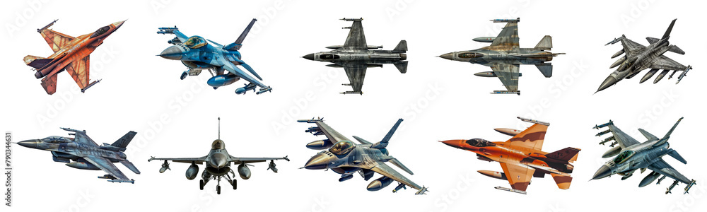 Military fighter jets in flight formation cut out png on transparent ...