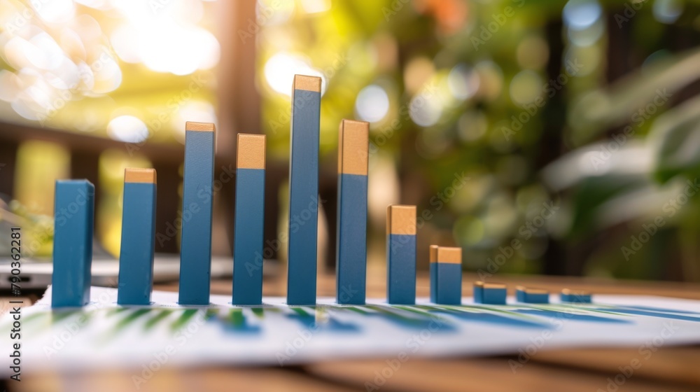 Profit margins: A bar graph showcases increasing profit margins ...