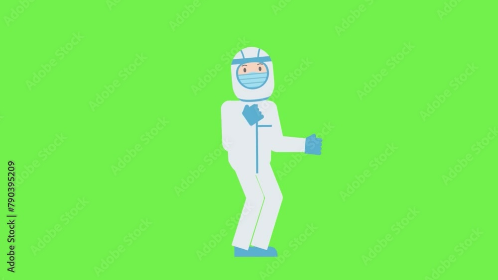cartoon characters on green screen. Animated characters isolated ...