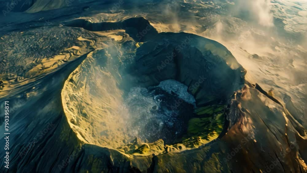 Behold the awe-inspiring sight of a volcano majestically emerging from ...