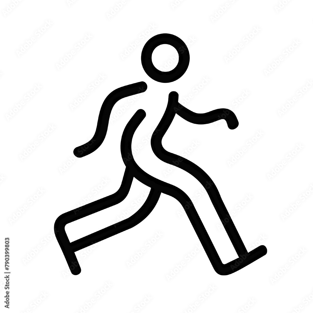Sure! Simple black figure of a person running can be found as a running ...