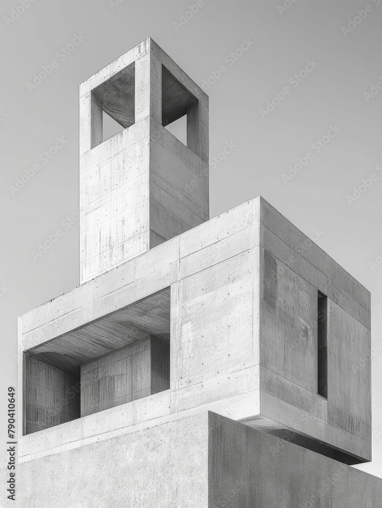 Capturing the sleek geometry of a contemporary structure under the ...