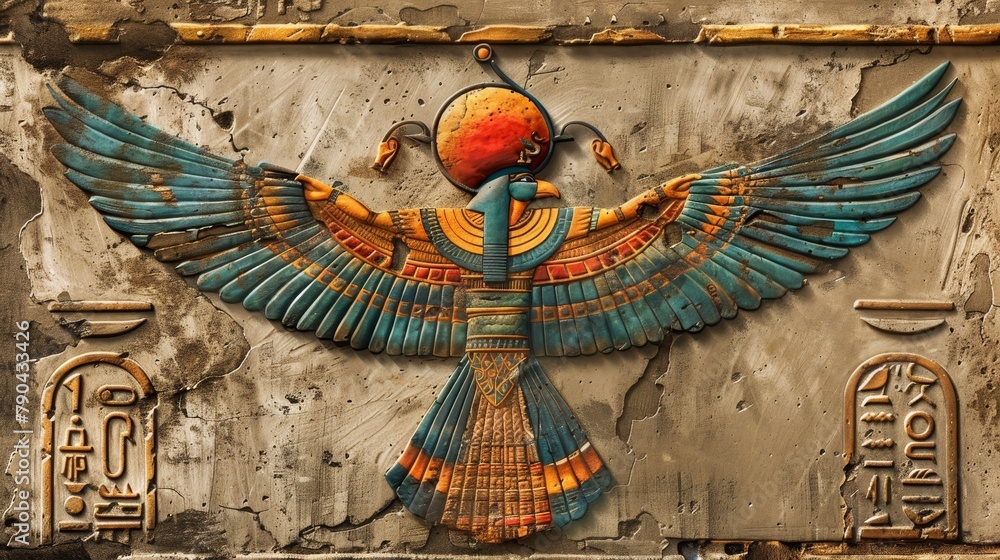 Ancient egyptian deity ra, symbolizing sun, creation, and power in ...