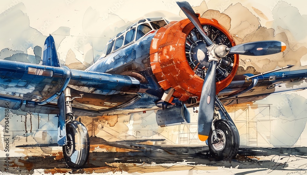 Capture the magic of aviation history in a unique way with vibrant ...