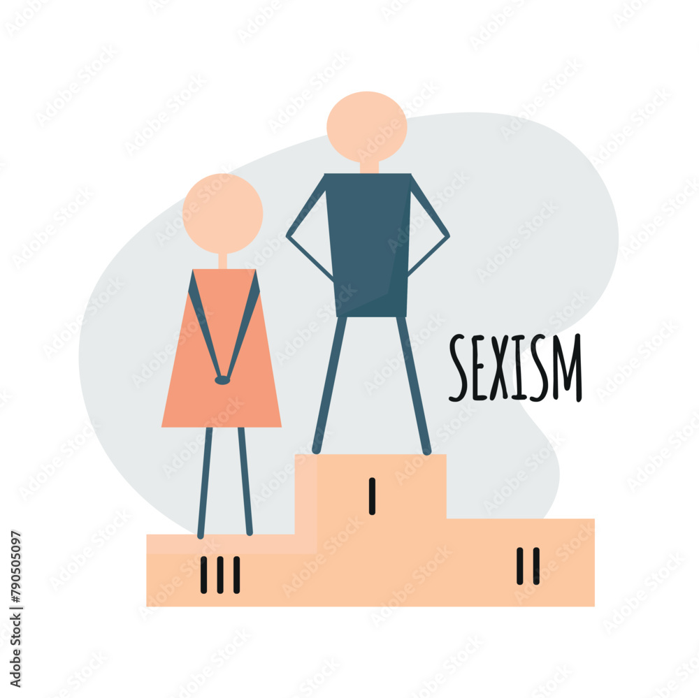 Sexism icon clipart avatar logotype isolated vector illustration Stock ...