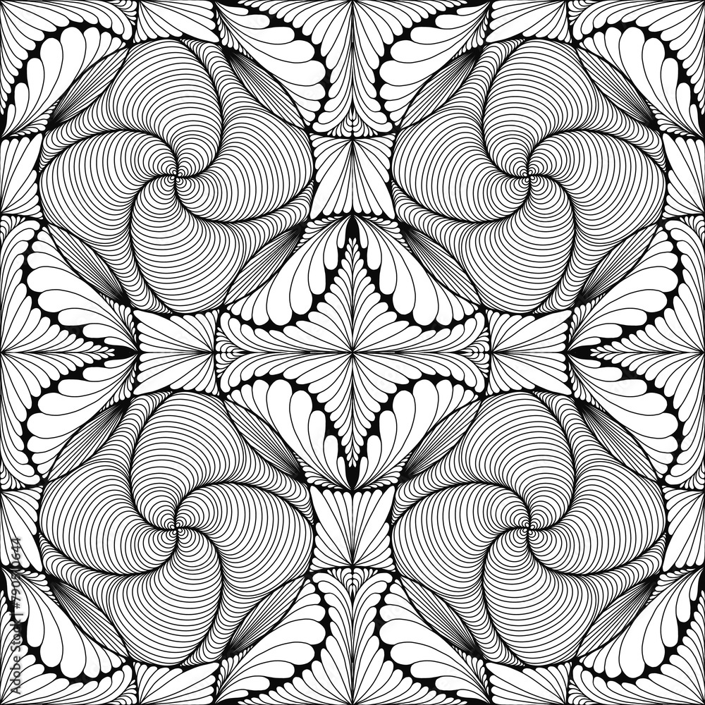 Abstract doodle lines. Abstract lines. Doodle lines with black lines ...