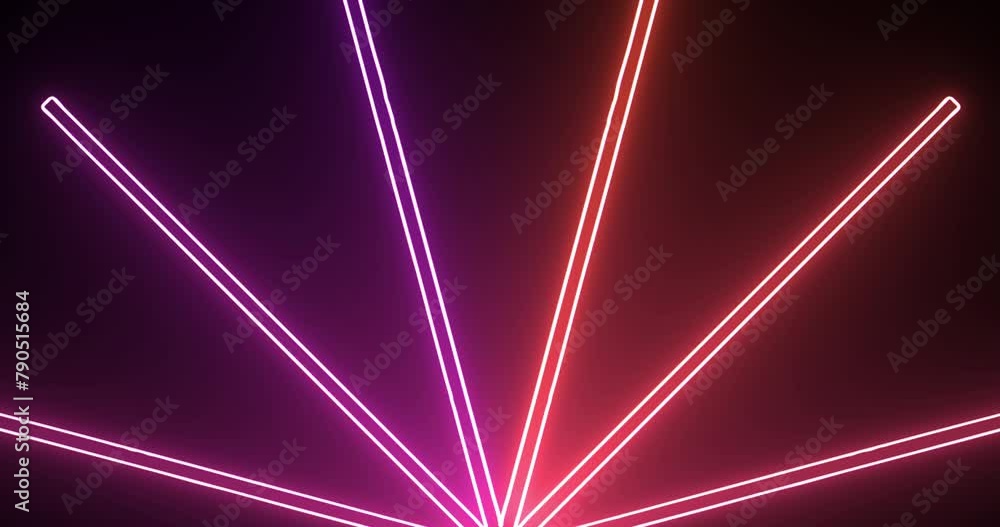 Concert stage light neon color 80s 90s style retro performance overlay ...