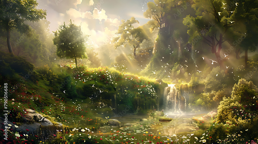 Surrealism nature wallpaper the mysterious balance was created Stock ...