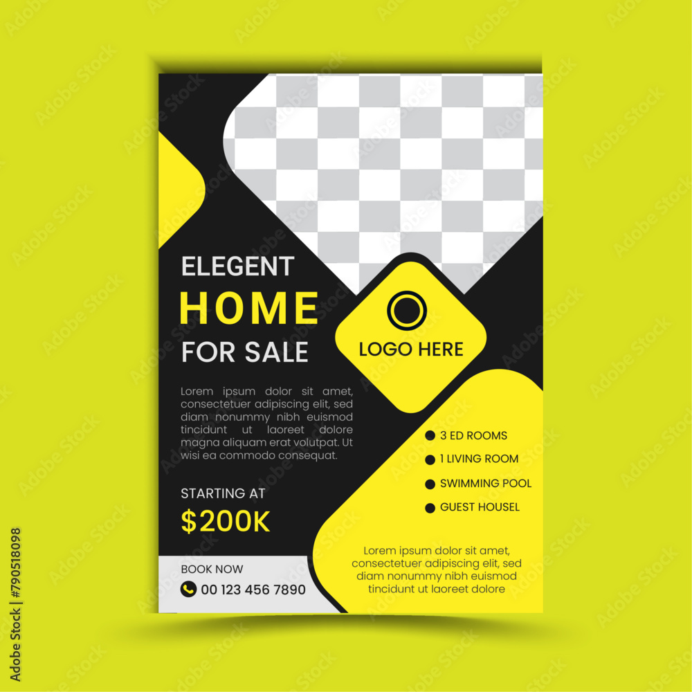 Red flyer design, Professional home sale flyer design template ...