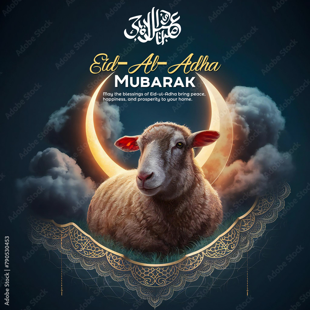 Eid Al Adha Mubarak for the celebration of the Muslim community ...