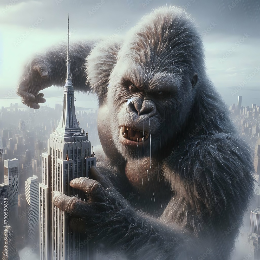 Immerse in the realm of fantasy with this dramatic depiction of a giant ...