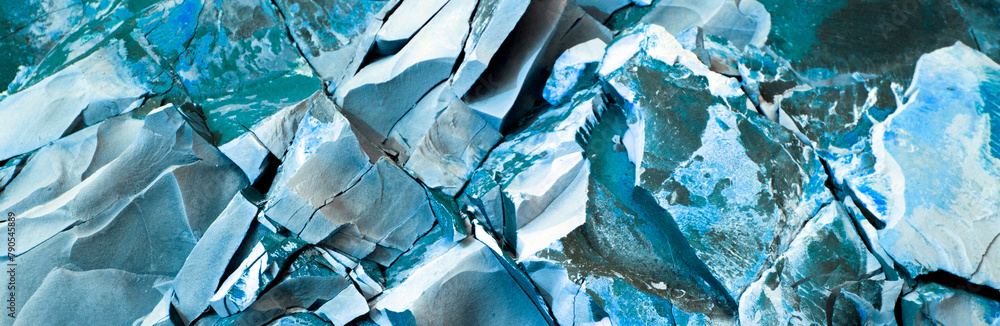 Turquoise and blu natural stone texture. Sedimentary rock is unique for ...