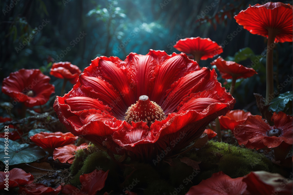 Rafflesia Arnoldii, the corpse flowers, Stinking corpse lily in the ...