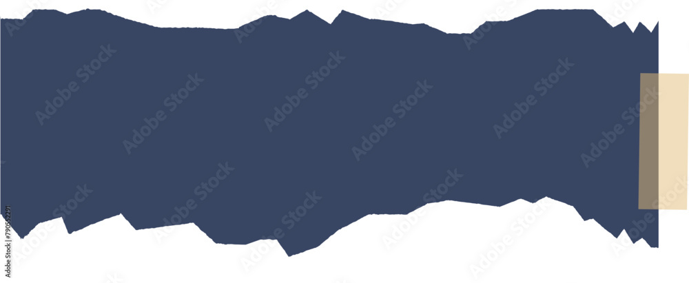 Vintage Paper Cut design, Ripped Vintage Color paper piece isolated on ...