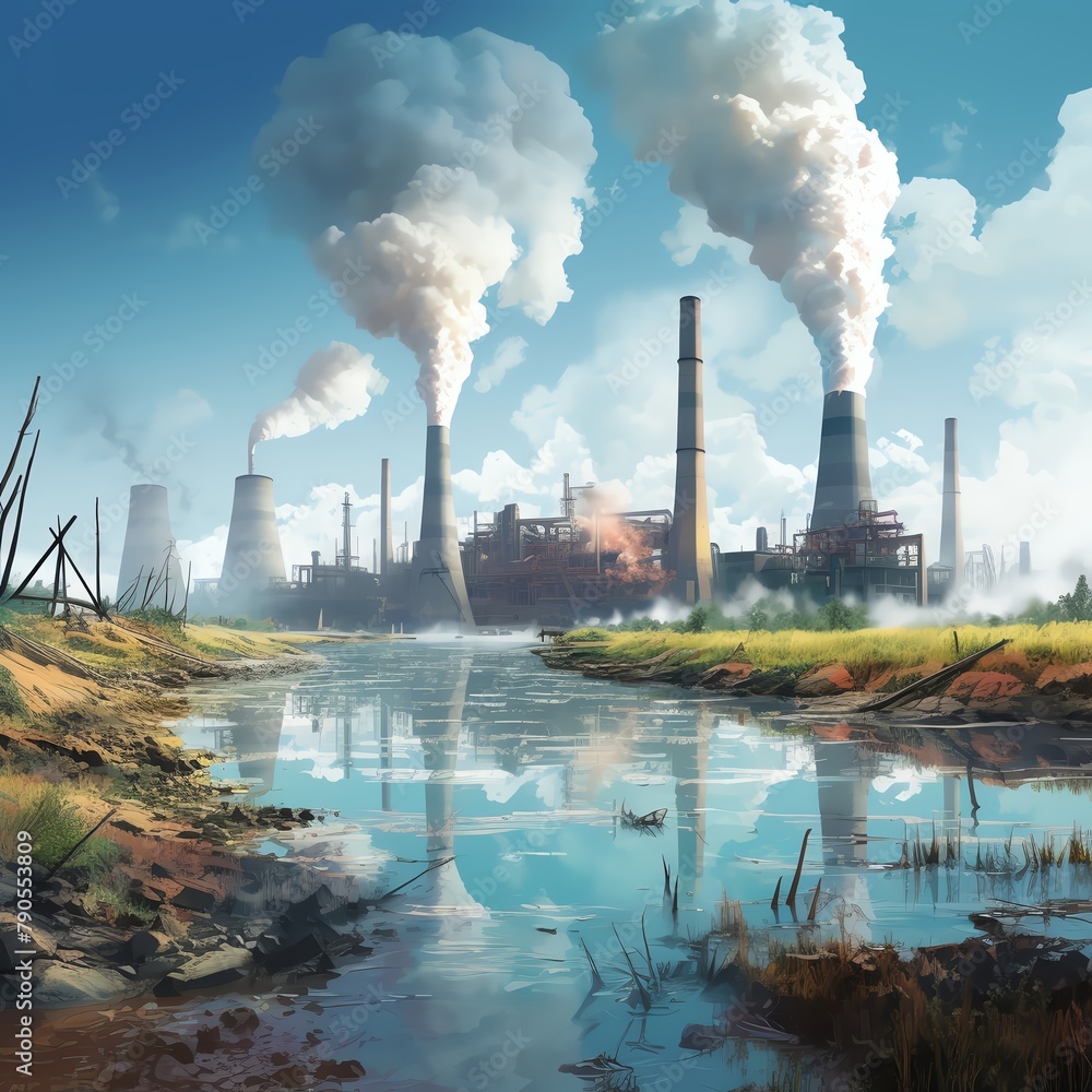 Thermal pollution from power plants caused a rise in water temperature ...