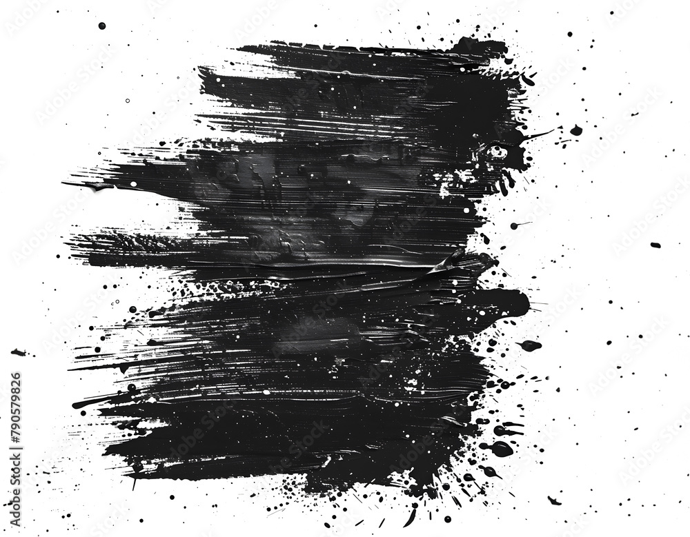 Black dried paint splattered dirty style. Royalty high-quality free ...