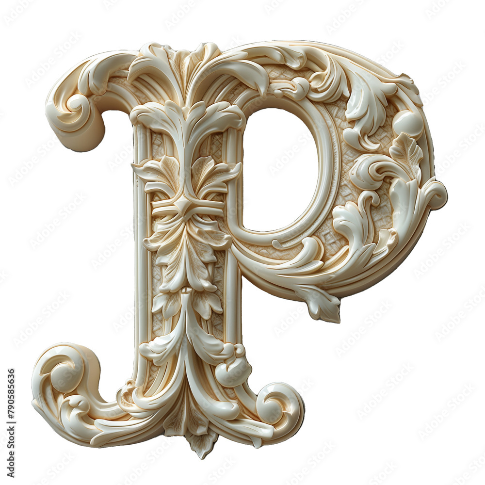 PNG Letter P, 3D Alphabet letter, 3d shiny letter collection, glowing ...