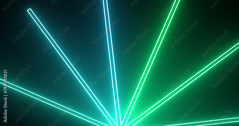 Concert stage light neon color 80s 90s style retro performance overlay ...