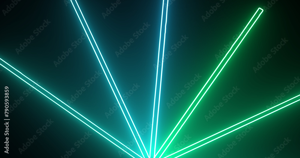 Concert stage light neon color 80s 90s style retro performance overlay ...