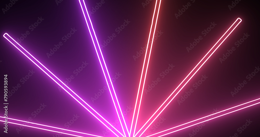 Concert stage light neon color 80s 90s style retro performance overlay ...