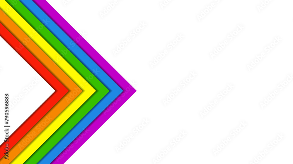 LGBT Pride Color Bars in Transparent Background. Inclusive Design for ...