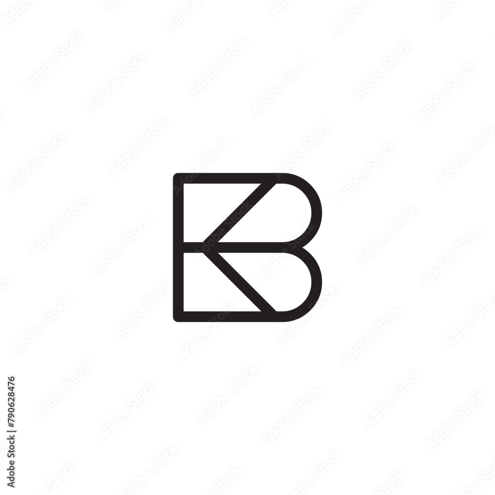 bk , bk logo, bk letter, bk vector, bk icon, kb logo, kb icon, kb ...