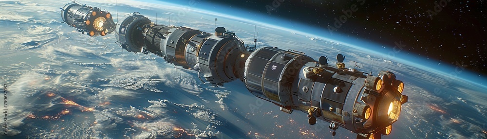 Space junk recycling stations, transforming orbital debris into ...