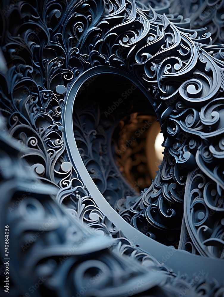 fractal geometric design spiral poly cutout --no rainbow prism(Good to ...