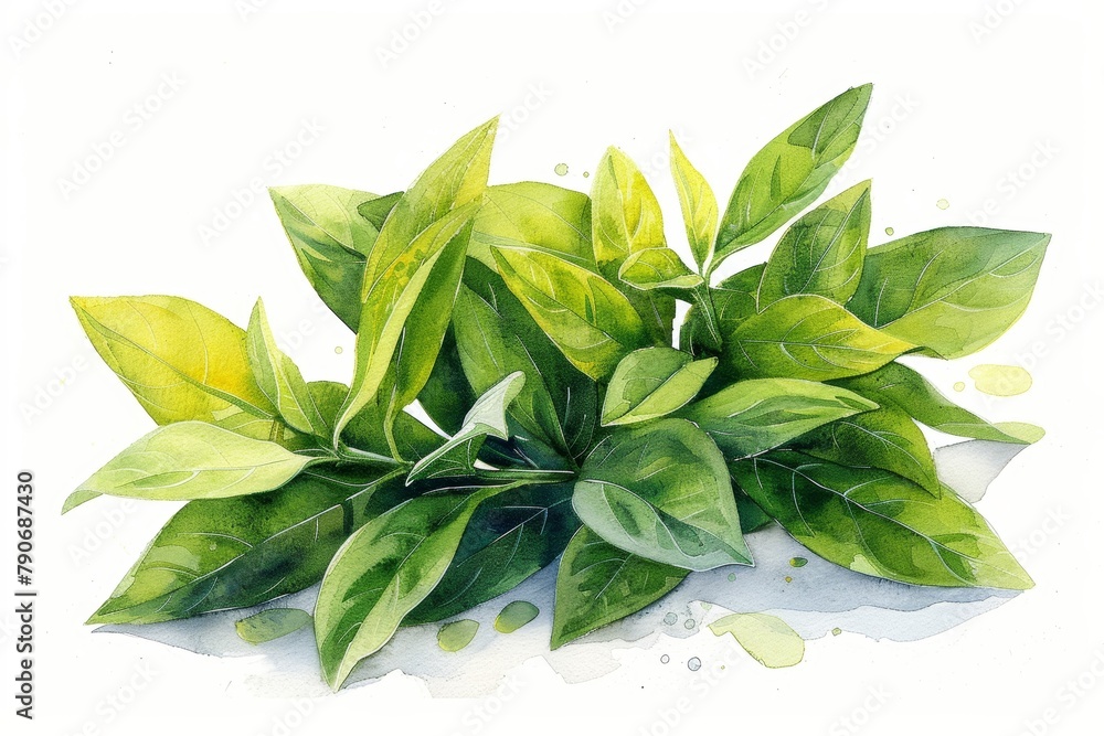 Zesty Lemon Verbena: A bunch of lemon verbena leaves with their vibrant ...