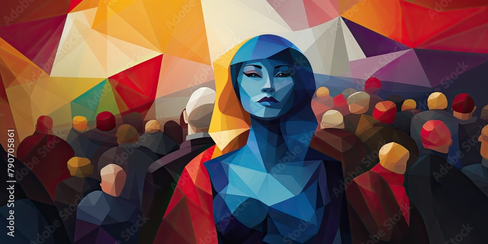 An illustration depicts diverse people joining hands, embodying ...