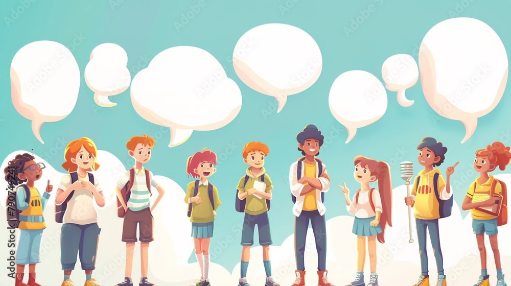 Vector poster collection of education figures for a back-to-school ...