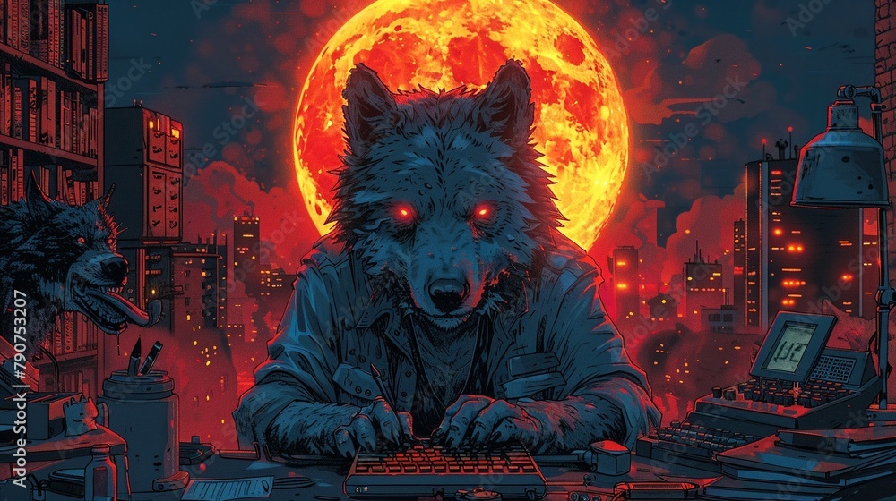 A werewolf hacker accidentally locking himself out of the moon phase ...