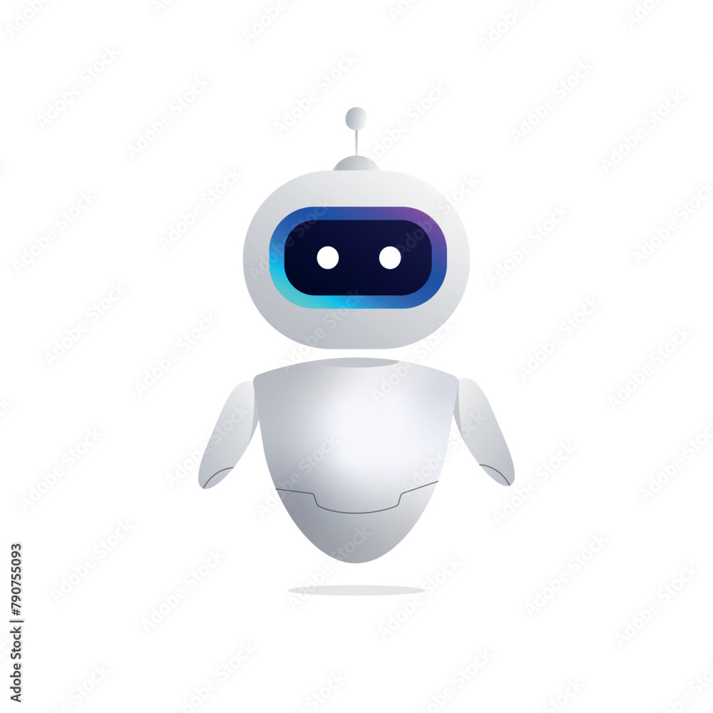 Chat Bot neural network, AI servers and robots technology, artificial bot mind and intelligent ...