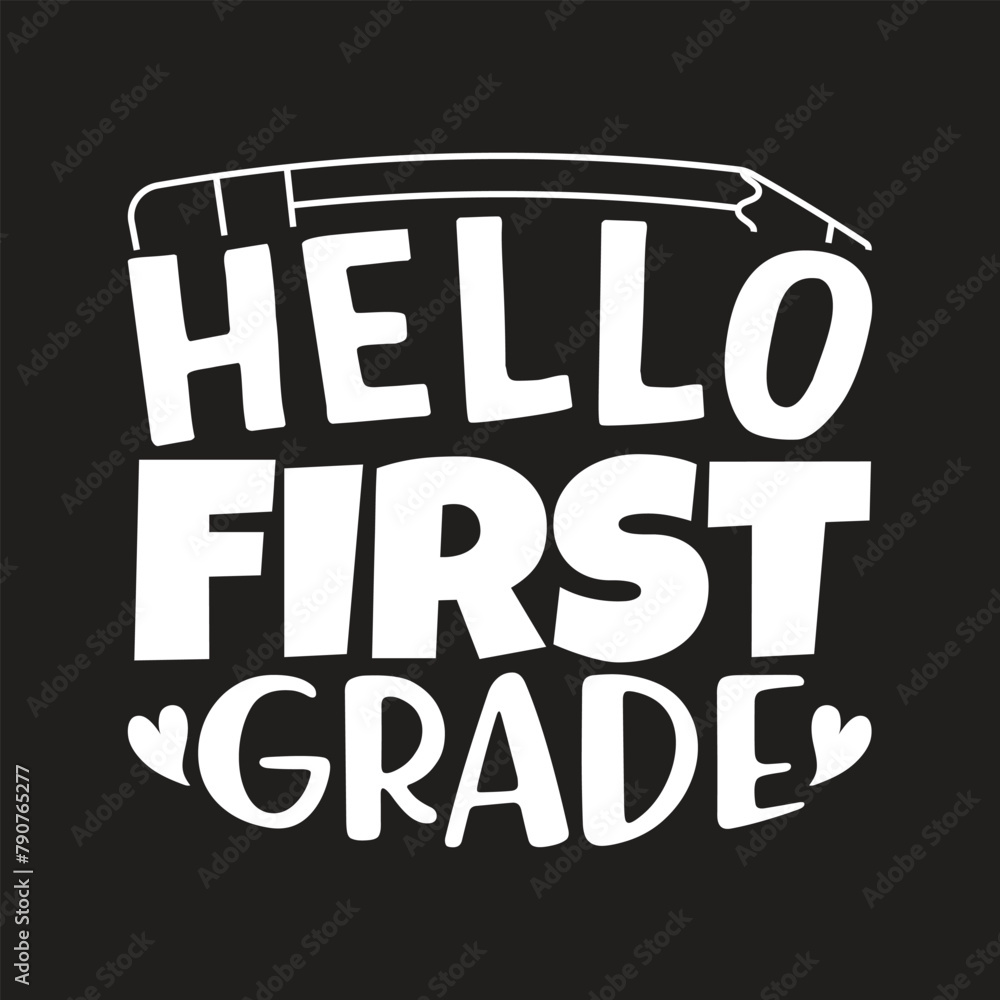Hello first grade, hello first grade, sublimation png, hello 1st grade ...