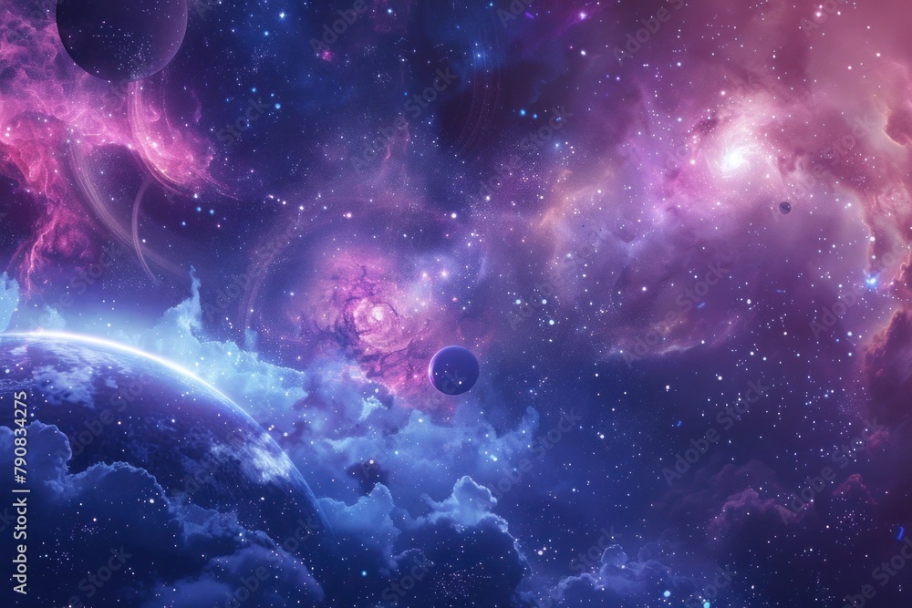 Vivid space phenomenon, suitable for high-impact visual media and ...