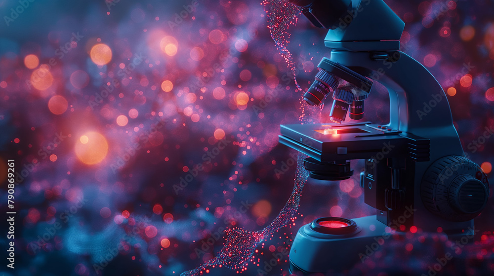 Laboratory microscope and DNA structure chemical engineering concepts ...