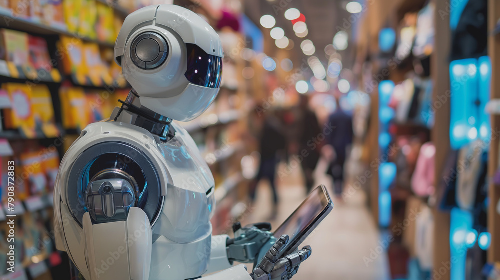 Innovative industrial robots work in warehouses to replace human labor ...