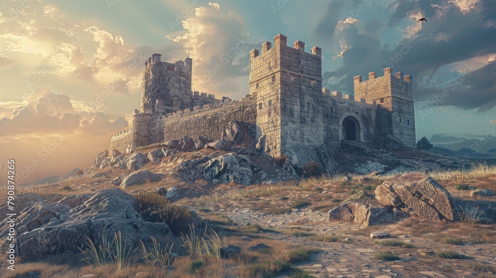 The ancient fortress stands as a testament to the ingenuity and ...