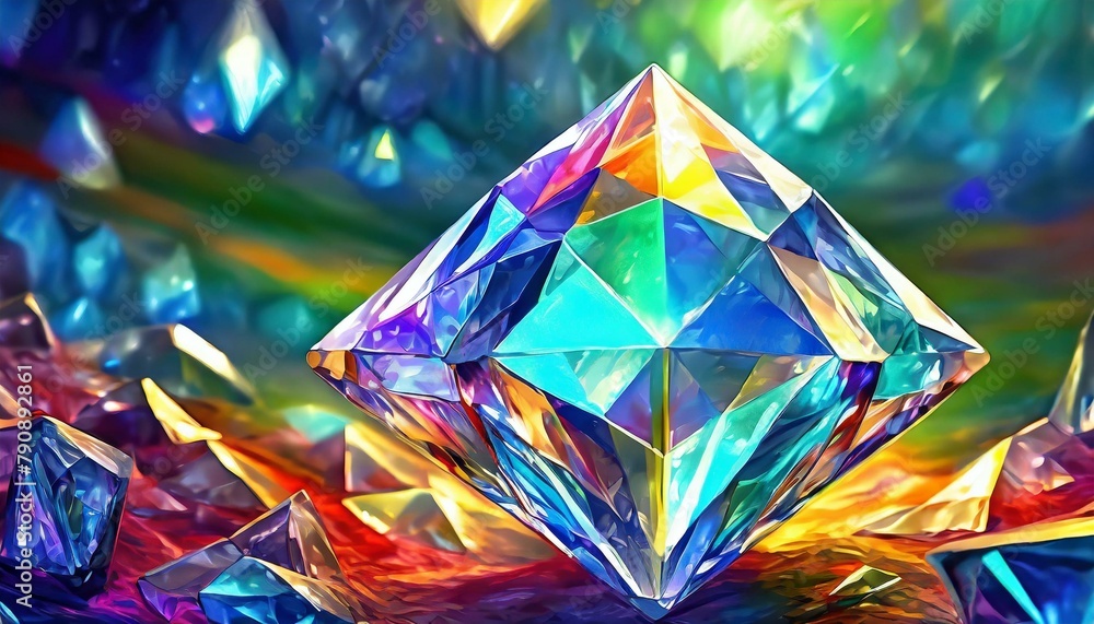 Design a crystalline formation that mimics the faceted surface of a ...