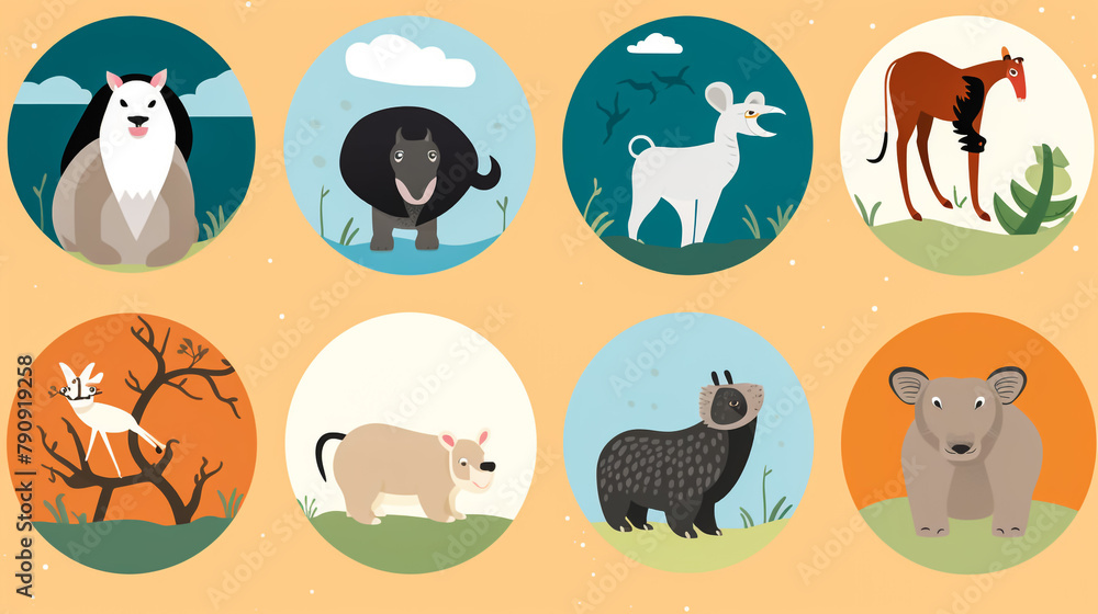 Cartoon safari - illustration for the children Stock Illustration ...