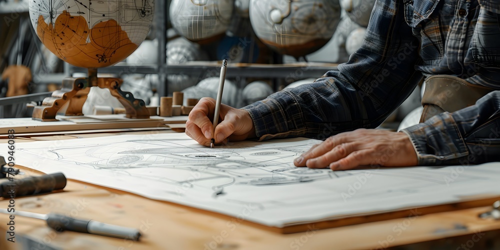 Sketching Blueprint for Large Scale Sculpture Planning Materials and ...