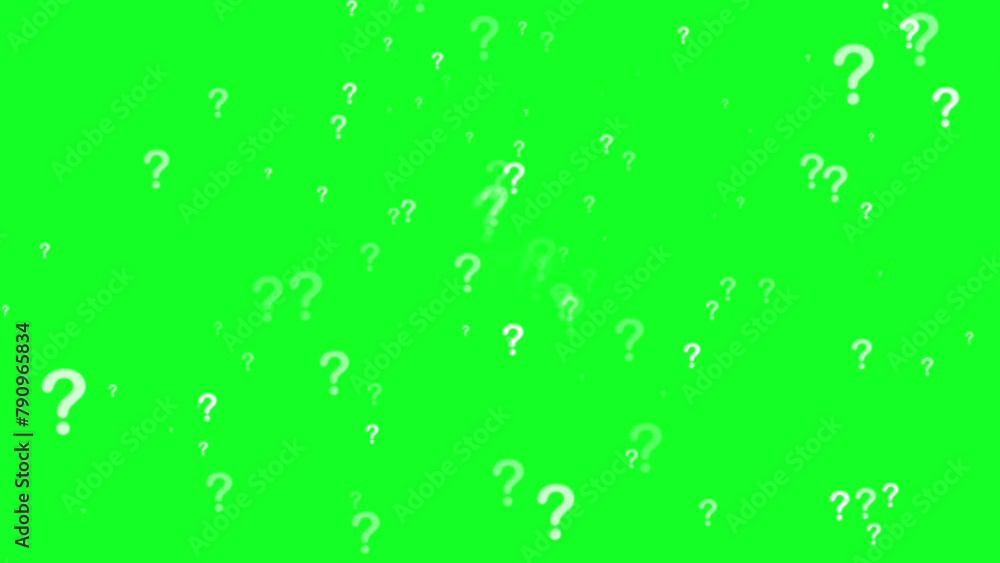 confused question mark animated green screen icon confused effect ...