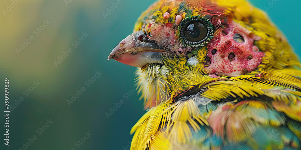 Avian Pox: The Skin Lesions and Difficulty Breathing - Picture a bird ...
