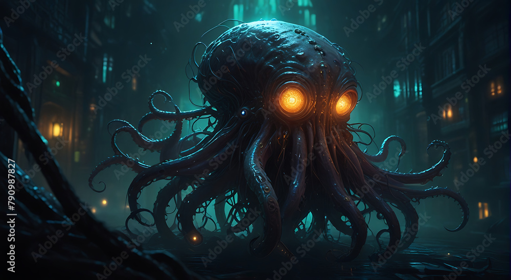 In a twisted eldritch dimension, a Lovecraftian fabled digital pet ...