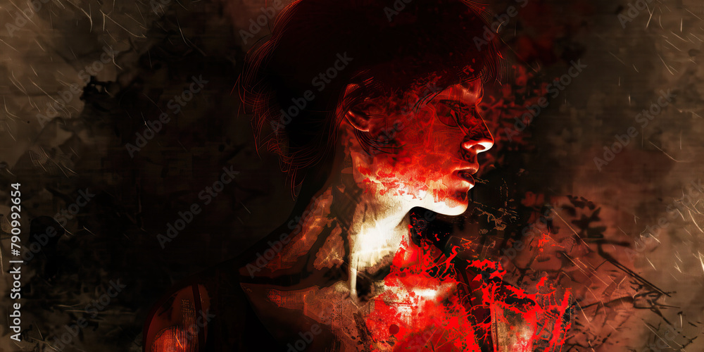 Shame: The Scarlet Letter and Hidden Face - Visualize a person with a ...