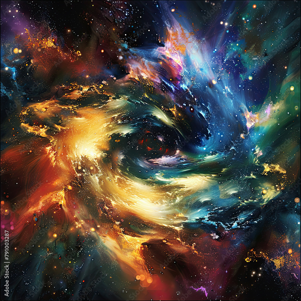 Abstract Cosmic Voronoi Mapping Space with Algorithmic Precision Stock ...